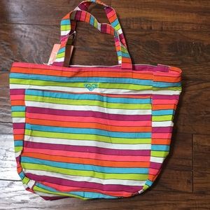Roxy | Bags | Roxy Girl Striped Tote Bag | Poshmark